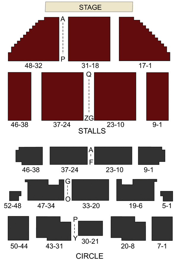 Apollo Victoria Theatre Seating Plan Apollo Victoria Theatre Seating